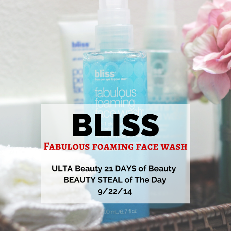 BLISS SPAS: A Fabulous Foaming Face Wash - Makeup Life and Love